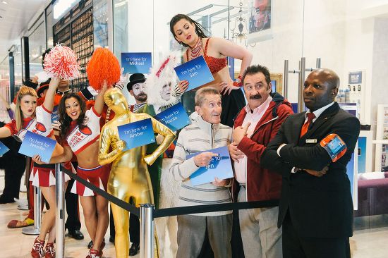 Chuckle Brothers Fellow Line Sitters Queue Editorial Stock Photo ...