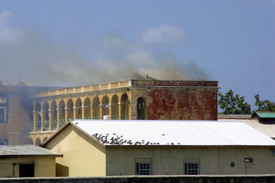 Smoke Pours Out One Prison Buildings Editorial Stock Photo - Stock ...