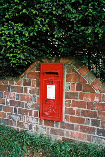 Traditional Post Box Sussex England Britain Editorial Stock Photo ...