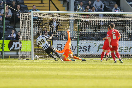 York City Goalkeeper Scott Flinders Saves Editorial Stock Photo - Stock ...