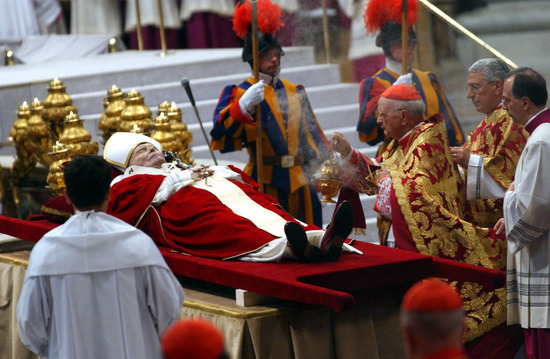 Body Pope John Paul Ii Being Editorial Stock Photo - Stock Image ...