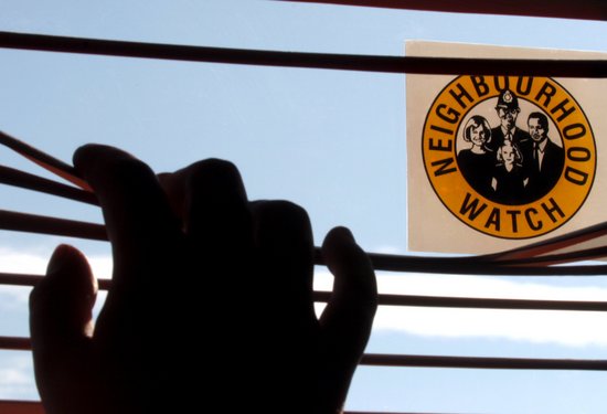 Neighbourhood Watch Sticker Displayed Window Editorial Stock Photo ...