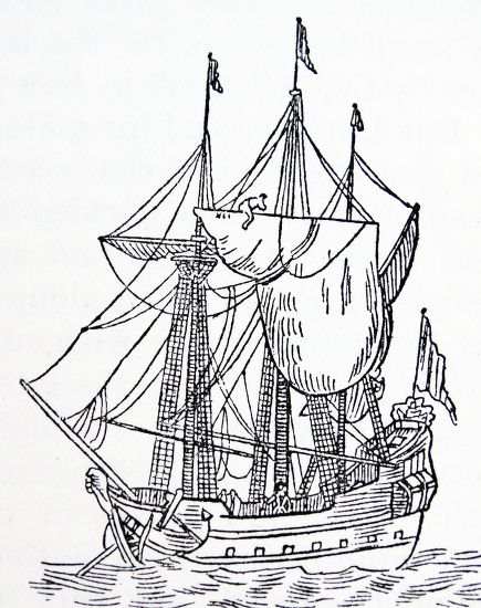 Dampiers Ship Cygnet Drawing Dutch Edition Editorial Stock Photo ...