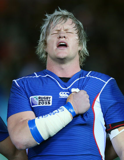 Renaldo Bothma Namibia Sings National Anthem Editorial Stock Photo ...