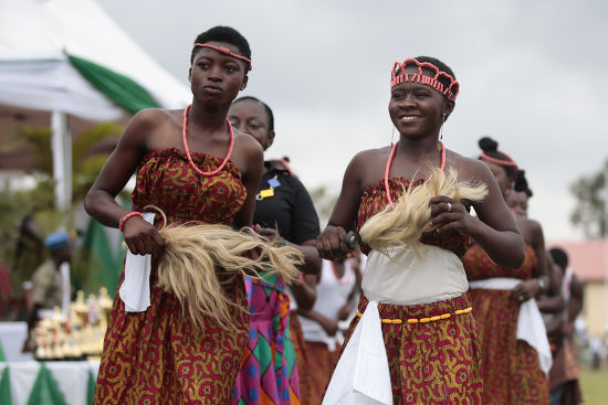 Cultural Parade During Nigerias 55 Anniversary Editorial Stock Photo ...