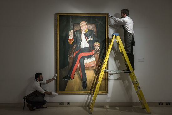 Lucian Freud 19222011 Brigadier Painted 20032004 Editorial Stock Photo ...