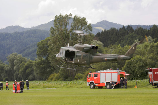 Assistance Helicopter Augusta Bell 212 Austrian Editorial Stock Photo ...
