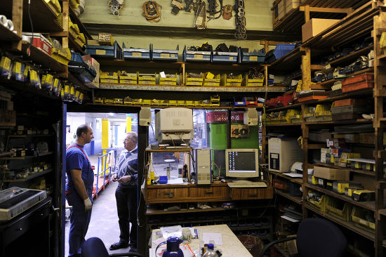 Spare Parts Stockroom Mechanics Work Garage Editorial Stock Photo ...