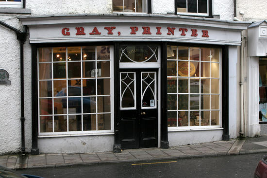 Shop Front Gray Printers Strabane Strabane Editorial Stock Photo ...