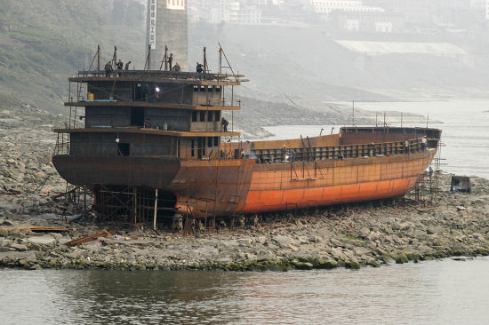 Primitive Ship Building Site On Banks Editorial Stock Photo - Stock ...