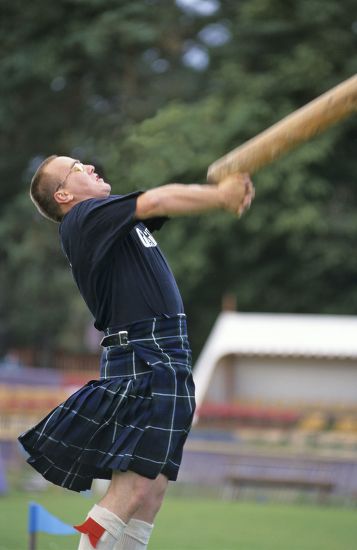 Tossing Caber Highland Games Ballater Scotland Editorial Stock Photo ...