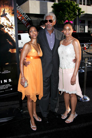 Morgan Freeman Daughter Alexis Granddaughter Morgana Editorial Stock ...
