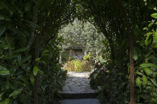 Laurel Arch Into Italian Garden Editorial Stock Photo - Stock Image ...