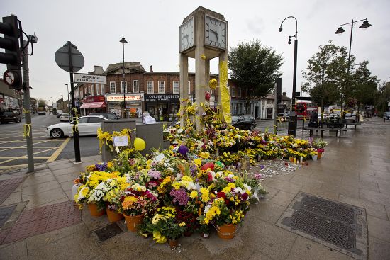 Flowers Alice Clock Tower Hanwell Editorial Stock Photo - Stock Image ...
