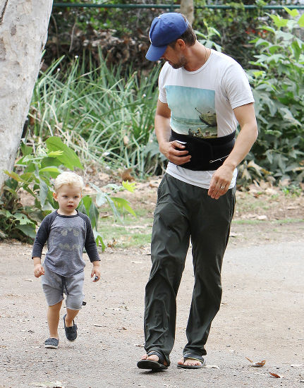 Josh Duhamel Takes Son Axl Duhamel Editorial Stock Photo - Stock Image ...