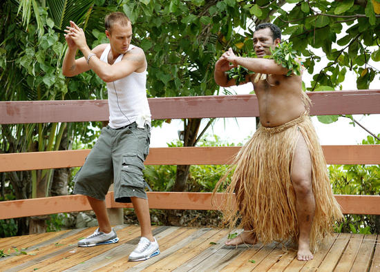 Calum Best Learning Traditional Meke Dancing Editorial Stock Photo ...