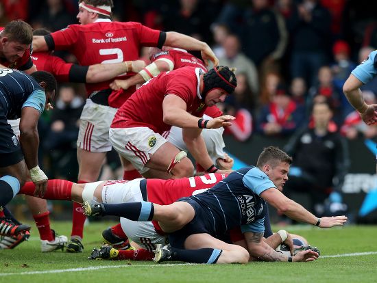 Munsters Jordan Coghlan Scores Their Fourth Editorial Stock Photo ...