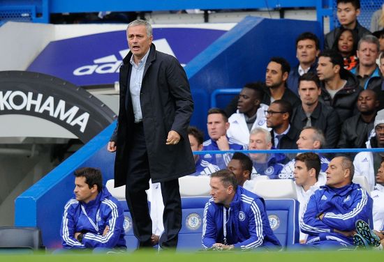 Chelsea Manager Jose Mourinho During Barclays Editorial Stock Photo ...