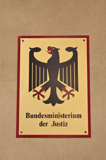 Sign Bundesministerium Der Justiz German Federal Editorial Stock Photo ...