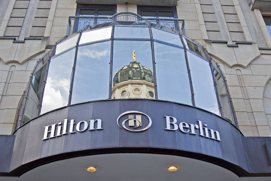 Hilton Hotel Berlin German Cathedral Mirrored Editorial Stock Photo ...