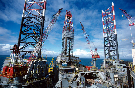 Oil Rig Muresk Giant Bass Strait Editorial Stock Photo - Stock Image ...
