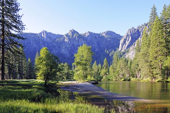 Typical Landscape Morning Merced River Yosemite Editorial Stock Photo ...