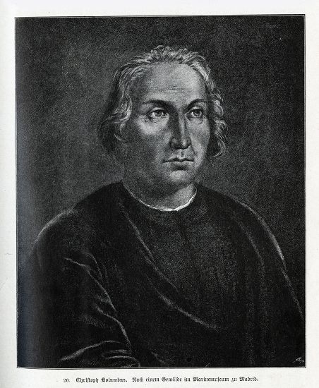 Portrait Christopher Columbus Cristoforo Colombo After Editorial Stock ...