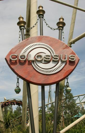 Thorpe Park Entrance Colossus Ride Editorial Stock Photo - Stock Image ...