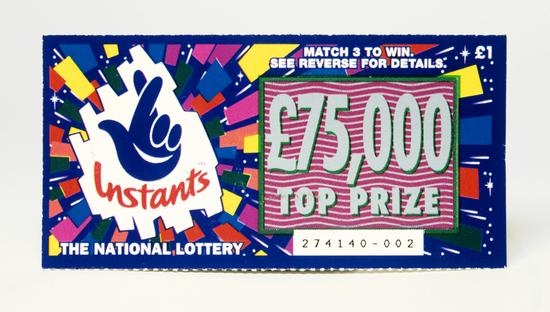 National Lottery Instants Scratch Card Editorial Stock Photo - Stock ...