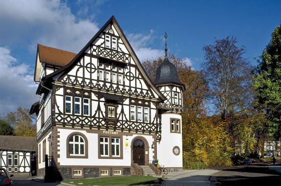 Post Office Bad Liebenstein Thuringia Germany Editorial Stock Photo ...