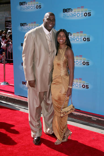 Earvin Magic Johnson Earletha Cookie Kelly Editorial Stock Photo ...
