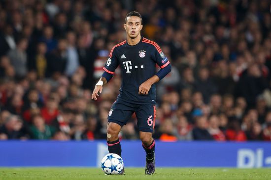Thiago Bayern Munich During Uefa Champions Editorial Stock Photo ...