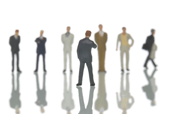 Number Businesmann Model Figures Behind Single Editorial Stock Photo ...
