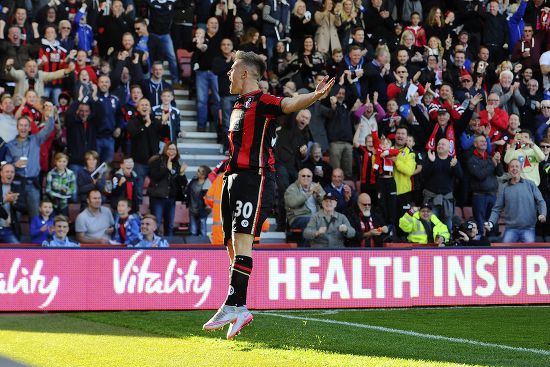 Matt Ritchie Afc Bournemouth Celebrates Front Editorial Stock Photo ...