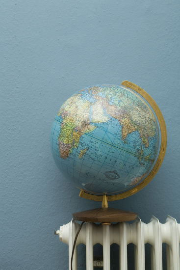 Globe On Radiator Symbolic Image Global Editorial Stock Photo - Stock ...