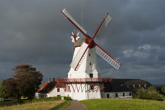 Dybboel Moelle Windmill Dybboel Peninsula Sonderborg Editorial Stock ...