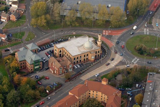 Aerial View Wolverhampton Mosque England Uk Editorial Stock Photo ...