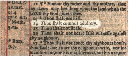 Adultery Ten Commandments Typo Sinners Bible Editorial Stock Photo ...