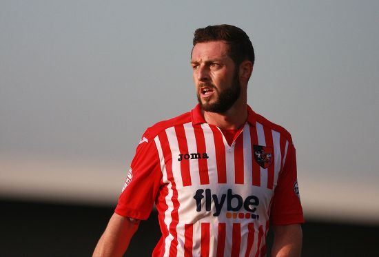 Exeter City Defender Jamie Mcallister During Editorial Stock Photo ...