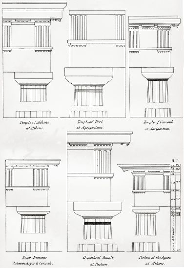 Examples Doric Orders Greek Architecture National Editorial Stock Photo ...