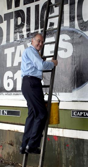 Michael Howard Ladder London Britain Editorial Stock Photo - Stock ...