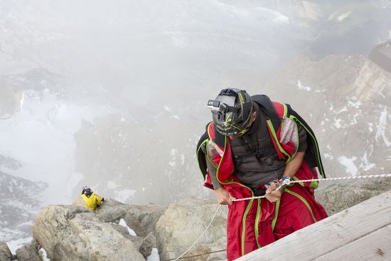 Base Jumpers Wearing Wing Suites Prepare Editorial Stock Photo - Stock ...