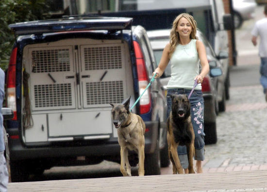 Samia Ghadie Walking These Dogs When Editorial Stock Photo - Stock ...