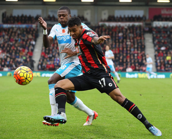 Joshua King Bournemouth Chancel Mbemba Newcastle Editorial Stock Photo ...