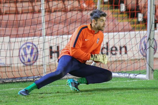 York City Goalkeeper Scott Flinders During Editorial Stock Photo ...