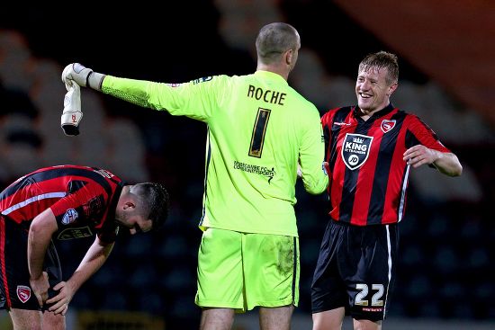 Barry Roche Andy Parrish Morecambe Celebrate Editorial Stock Photo ...