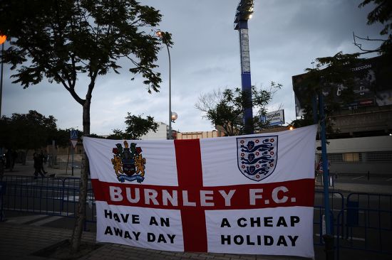 Burnley Flag Outside Stadium Ahead International Editorial Stock Photo ...