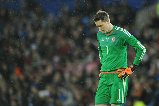 Wayne Hennessey Wales Cuts Dejected Figure Editorial Stock Photo ...