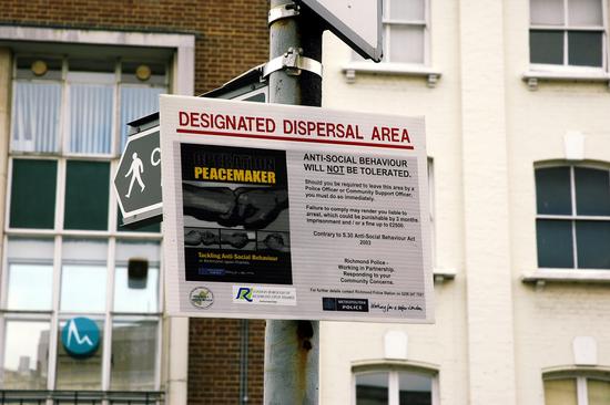 Designated Dispersal Area Sign Richmond 15 Editorial Stock Photo ...