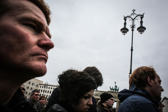 People Mourn During Europewide Oneminute Silence Editorial Stock Photo ...